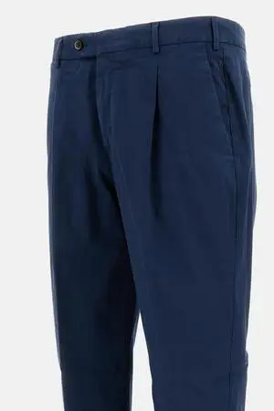 PT TORINO Union Stretch Gabardine Trousers - Blue
