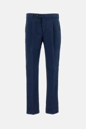 PT TORINO Union Stretch Gabardine Trousers - Blue