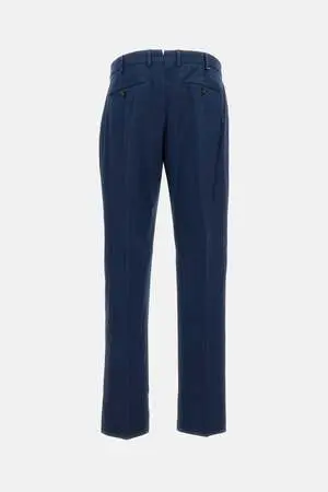PT TORINO Union Stretch Gabardine Trousers - Blue