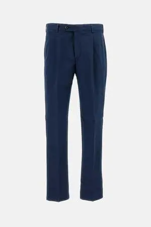 PT TORINO Union Stretch Gabardine Trousers - Blue