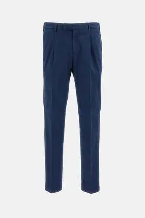 PT TORINO Master Stretch Satin Trousers - Blu