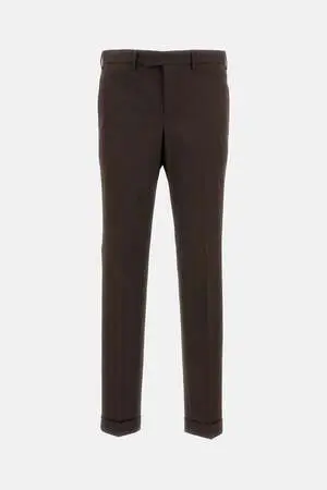 PT TORINO Master Stretch Finetwill Trousers - Marrone