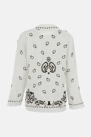 PAROSH Embroidered Linen Jacket - Multicolor