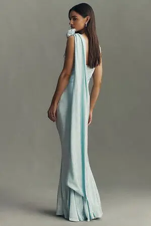 Bhldn Scarf Maxi Slip Dress