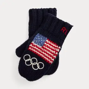 Ralph Lauren Team Usa Flag Wool Mittens