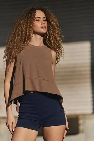 Free People FP Movement Tempo Tank Top Sandstorm