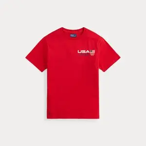 Ralph Lauren Team Usa Cotton Graphic Tee - Rl Red