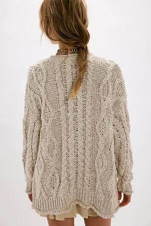 Free People Opal Knit Cardigan - Tea