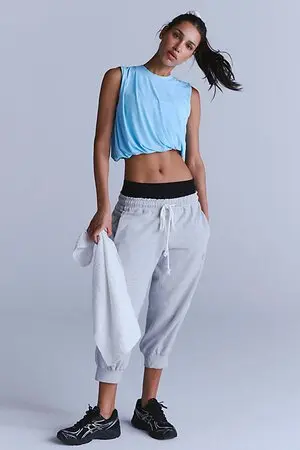 Free People Tempo Twist Me Up Uv Protection Tank - Bright Blue