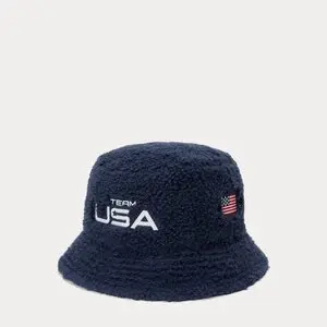 Ralph Lauren Team Usa Fleece Bucket Hat - Navy Multi