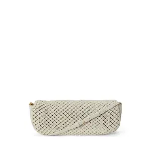 Ralph Lauren Bellport Woven Leather Clutch