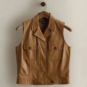 Ralph Lauren C. 1995 Leather Vest