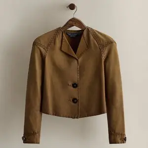 Ralph Lauren Pieced Leather Jacket