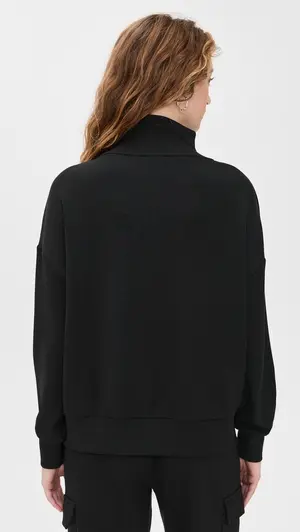 Varley Hawley Half-zip Sweatshirt - Black