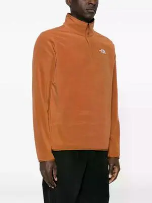 The North Face Quarter-zip Long-sleeve Sweatshirt - Brown