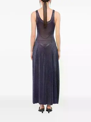 Rabanne Flared Hotfix Knit Dress