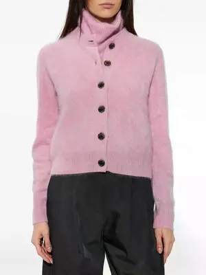 LISA YANG Brushed Button Cardigan