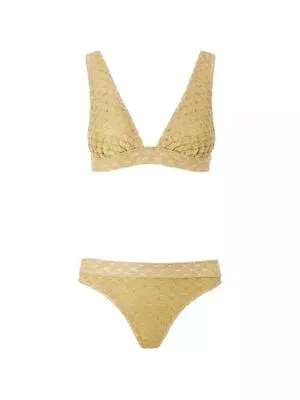 Missoni Textured Two-piece Bikini Set - Gold