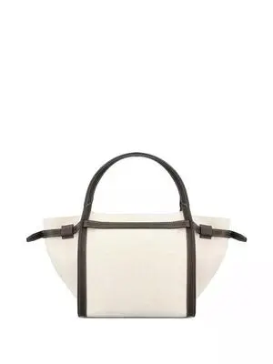 TOD'S T Buckle Canvas Tote