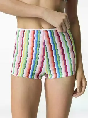 Missoni Striped Mini Shorts - Pink