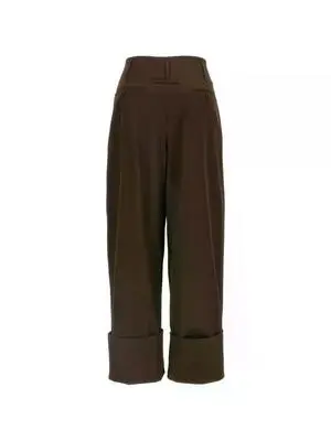 DARKPARK Belt-loop Turn-up Trousers