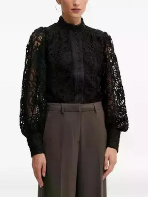 Bardot Laced Button-down Shirt