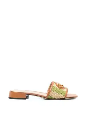 Valentino Garavani Logo Sandals - Neutrals
