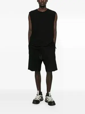 ISAAC SELLAM EXPERIENCE Frayed-hem Tank Top - Black