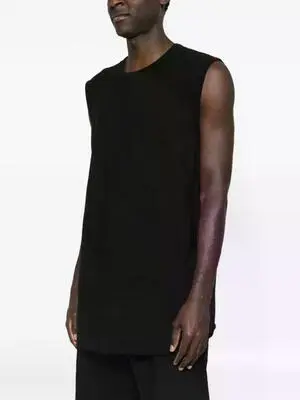 ISAAC SELLAM EXPERIENCE Frayed-hem Tank Top - Black