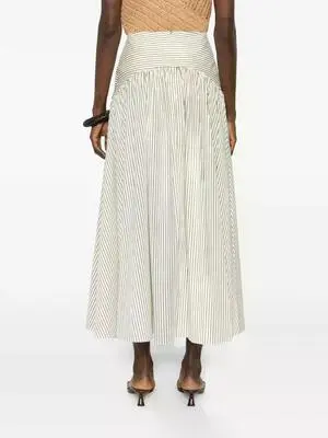 Staud Panelled Midi Skirt - Neutrals