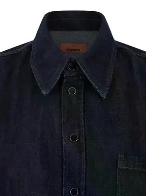 Missoni Logo-patch Chest-pocket Shirt - Blue