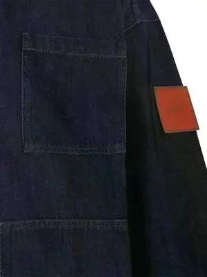 Missoni Logo-patch Chest-pocket Shirt - Blue