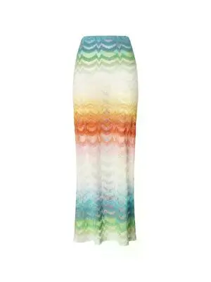 Missoni Chevron-pattern Beach Skirt - White