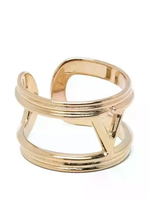 Valentino Garavani Vlogo Cut-out Band Ring - Gold