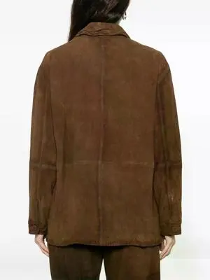 P.a.r.o.s.h Long-sleeve Suede Jacket