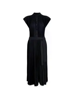 Proenza Schouler Farah Pleated Midi Dress - Black