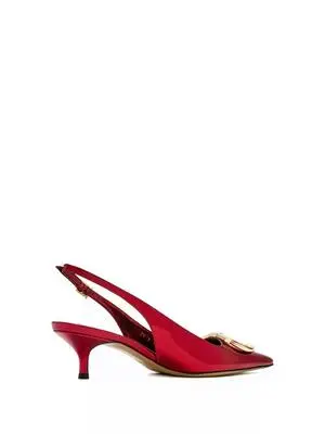FERRAGAMO Sara Slingback Pumps - Red