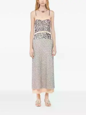 Rabanne Sequin-embellished Strap Dress