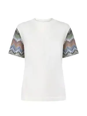 Missoni Zigzag-sleeve Crew-neck T-shirt