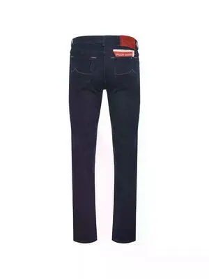Jacob Cohen Logo-patch Trousers - Blue