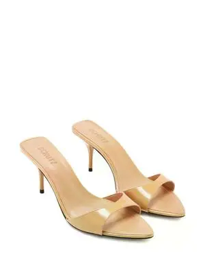 Schutz 75mm Elodie Stiletto Heeled Mules - Neutrals