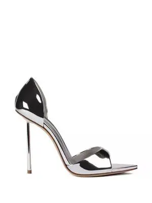 Le Silla Silver Tone Pumps