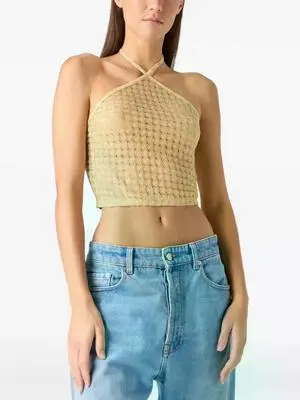 Missoni Crochet Halterneck Top - Neutrals