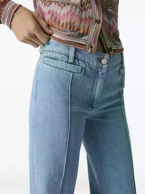 Missoni Cuffed-hem Jeans - Blue