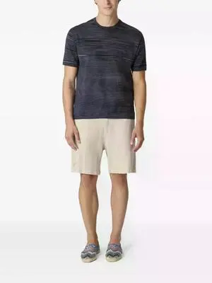 Missoni Striped Crew-neck T-shirt - Blue