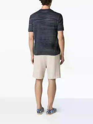 Missoni Striped Crew-neck T-shirt - Blue