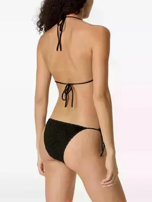 Missoni Triangle Bikini In Lurex Viscose With Raschel Workmanship - Black