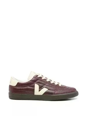VEJA Lizard-effect Lace-up Sneakers