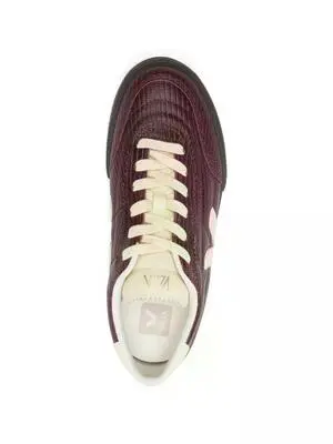 VEJA Lizard-effect Lace-up Sneakers
