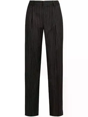 PT TORINO Pleated Striped Trousers